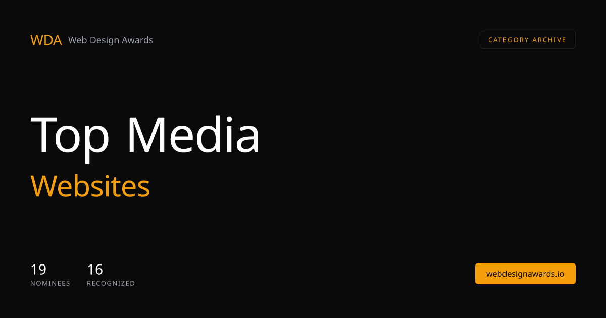 Top 19 Media Websites (2026) | Web Design Awards | Web Design Awards