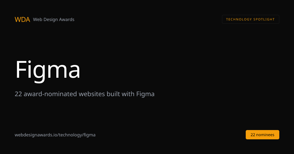 Award-Winning Figma Websites (2026) — 21 Nominees | Web Design Awards ...