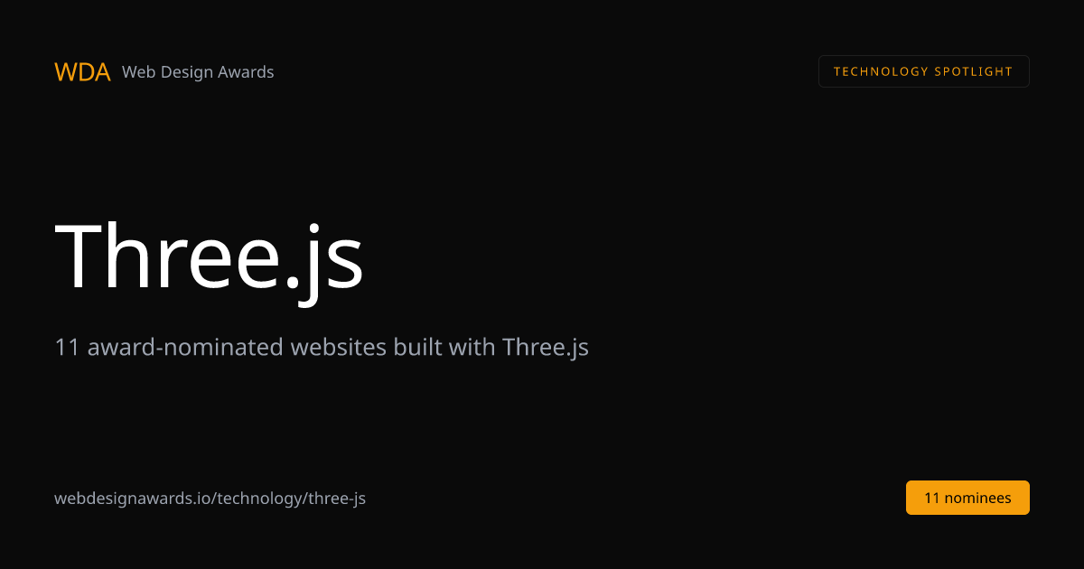 Award-Winning Three.js Websites (2026) — 11 Nominees | Web Design ...